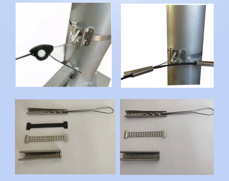 Stainless Steel Fiber Drop Cable Tension Clamp Fiber Drop Wire Clamp ...